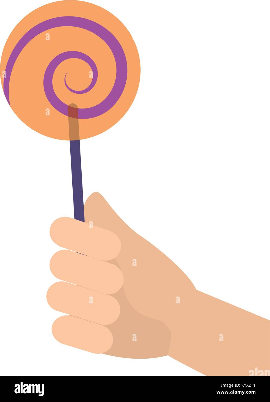 hand holding lollipop sweet candy Stock Vector Image & Art - Alamy