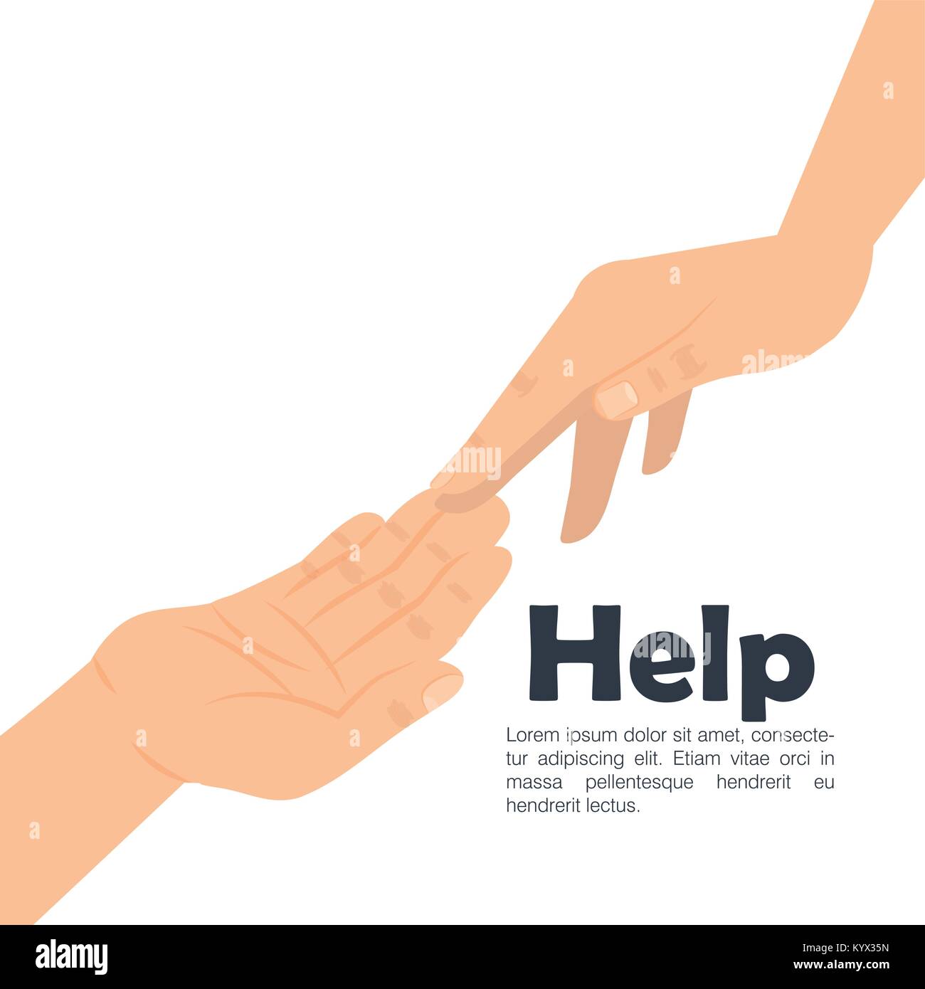 hands human help icon vector illustration design Stock Vector Image ...