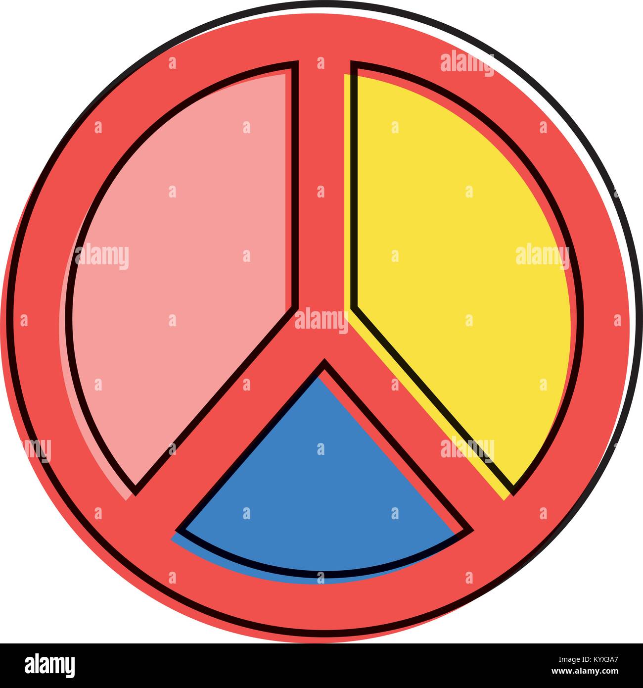 peace and love symbol pastel color patch Stock Vector Image & Art - Alamy