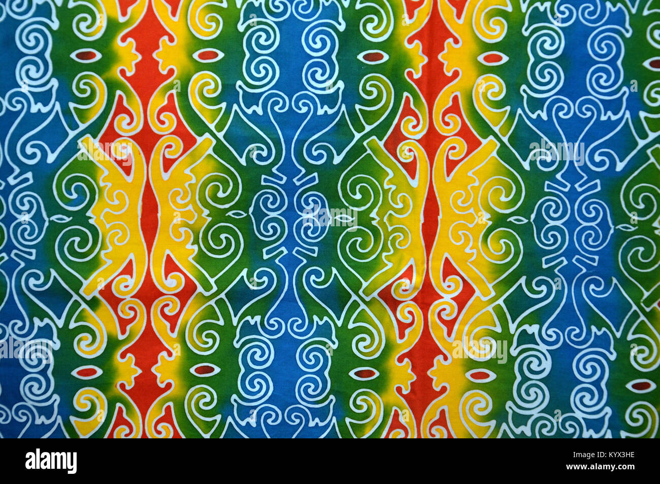 detailed patterns of Indonesia batik cloth Stock Photo - Alamy