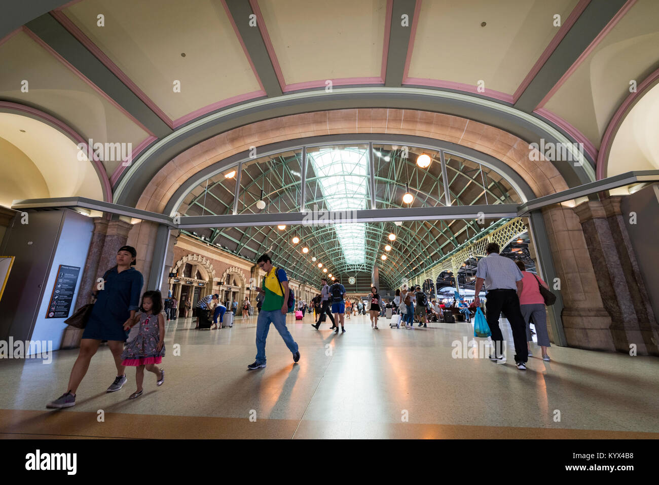 Interior of Grand Concourse, Central Station, Sydney, NSW, Australia ...