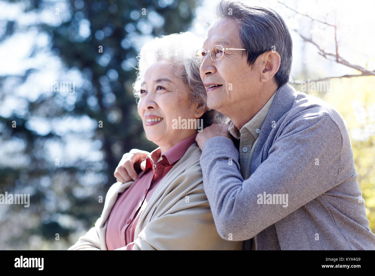 A happy old couple Stock Photo - Alamy