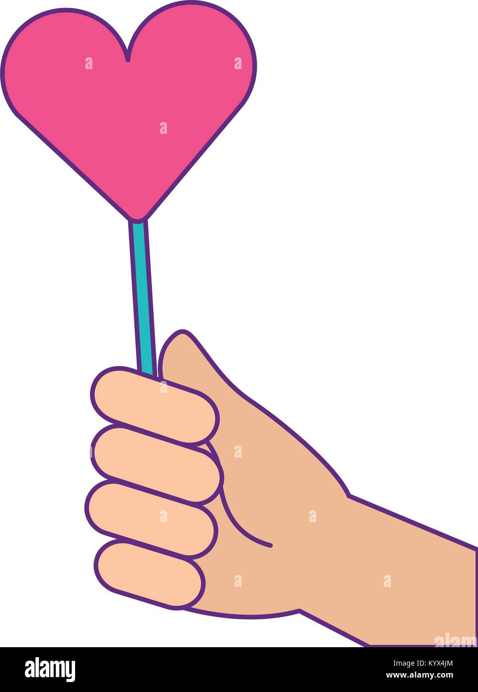 hand holding lollipop sweet candy Stock Vector Image & Art - Alamy