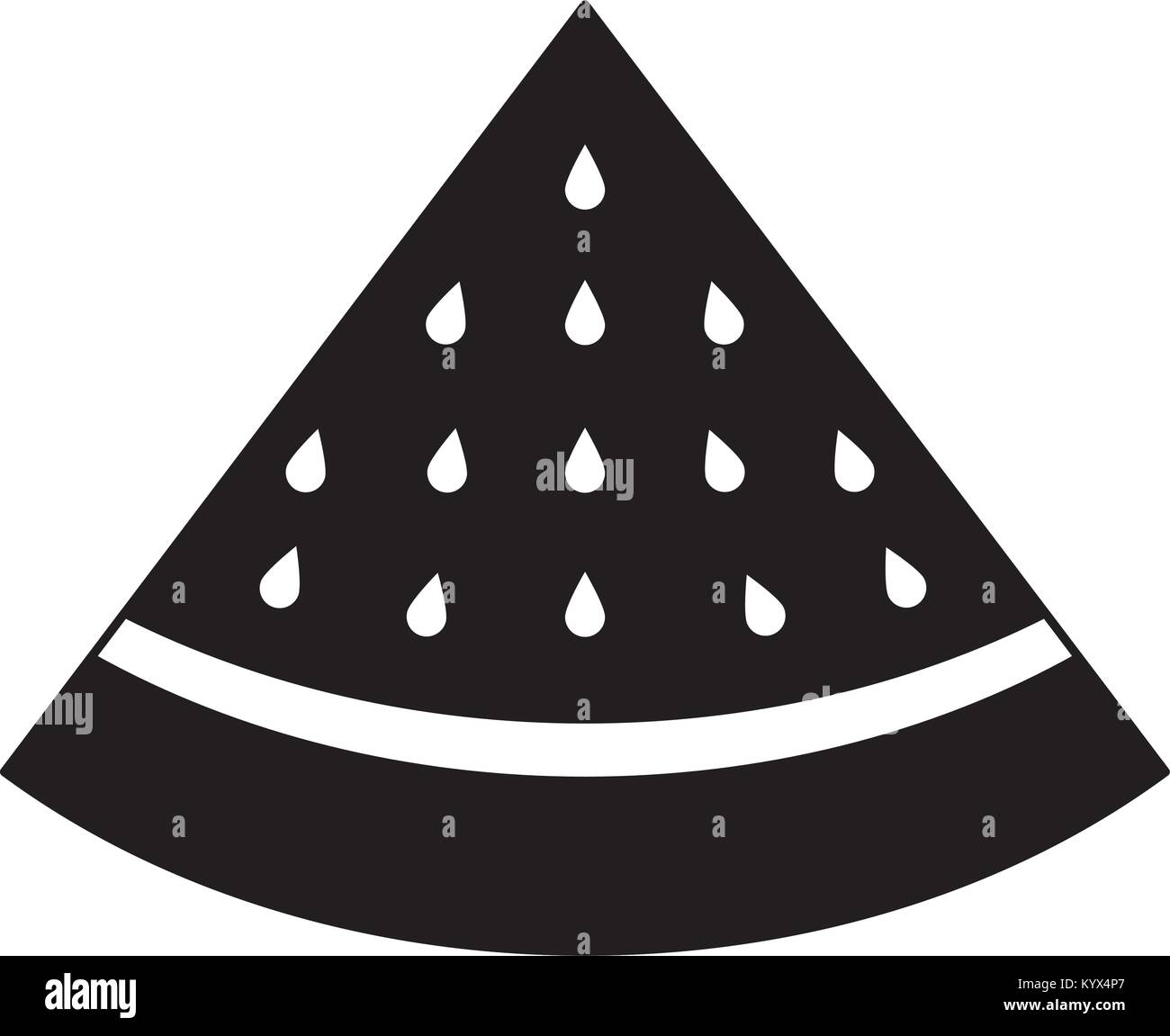 slice watermelon fruit fresh icon Stock Vector Image & Art - Alamy