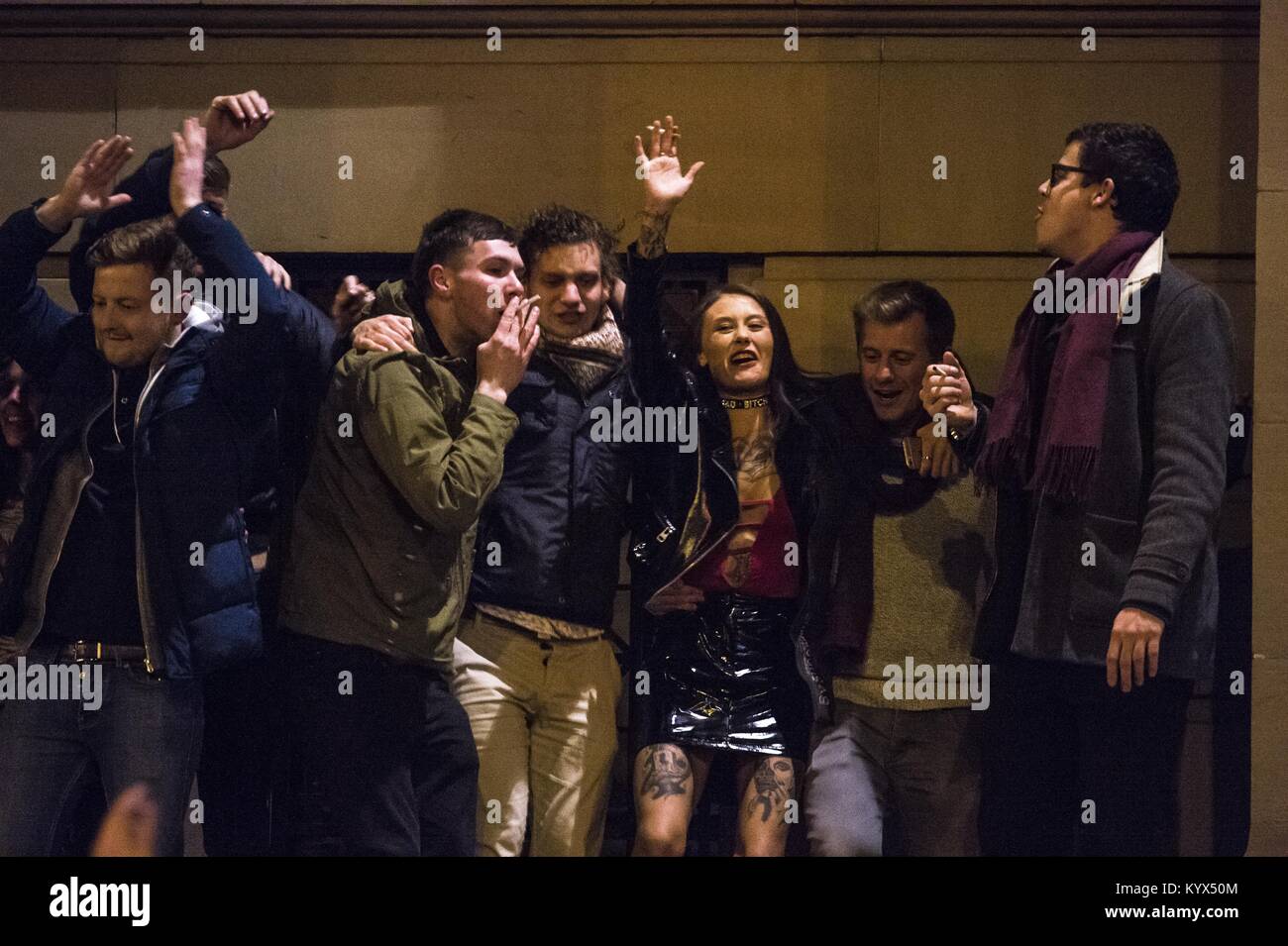 Christmas Revellers party in Glasgow city centre as many have office ...
