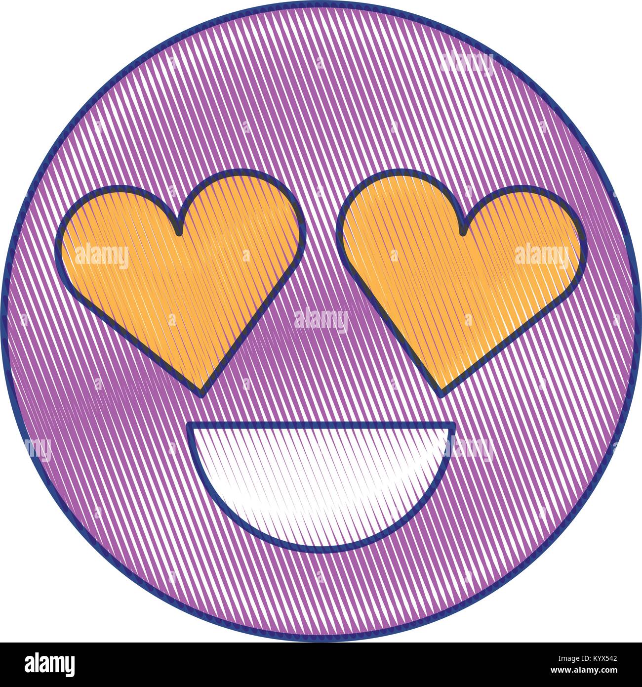 Emoticon love comic image hi-res stock photography and images - Alamy