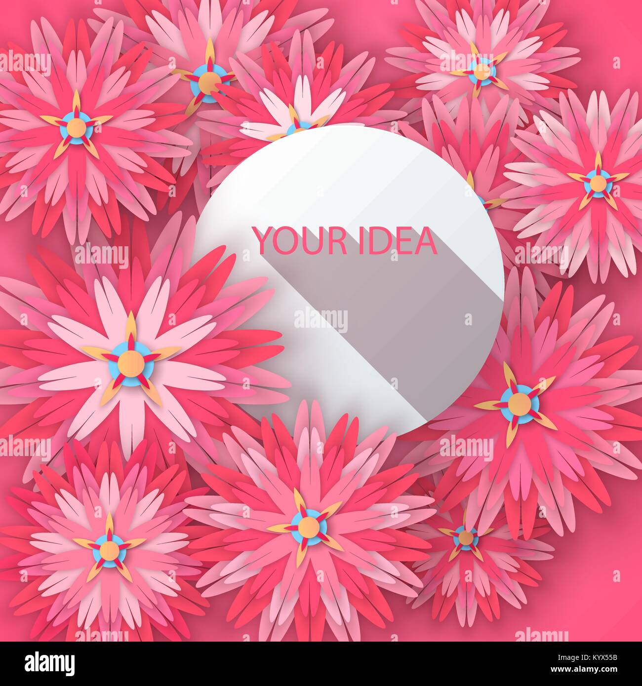 Paper abstract flower. Four items Stock Vector Image & Art - Alamy