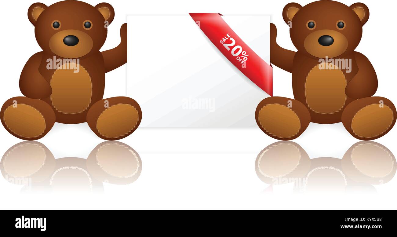 Bears 20 percentage off on a white background Stock Vector Image & Art ...