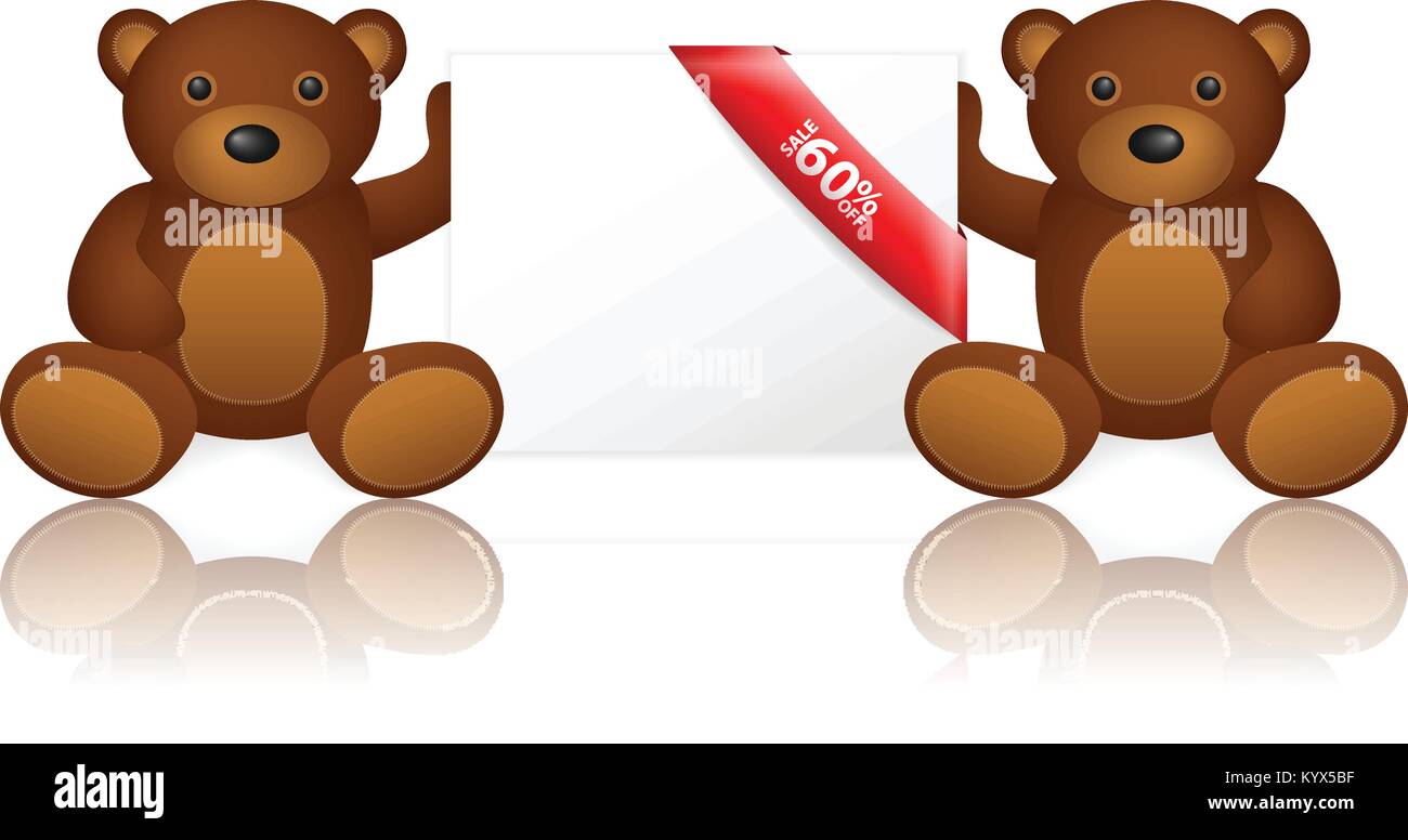 Bears 60 percentage off on a white background Stock Vector Image & Art ...
