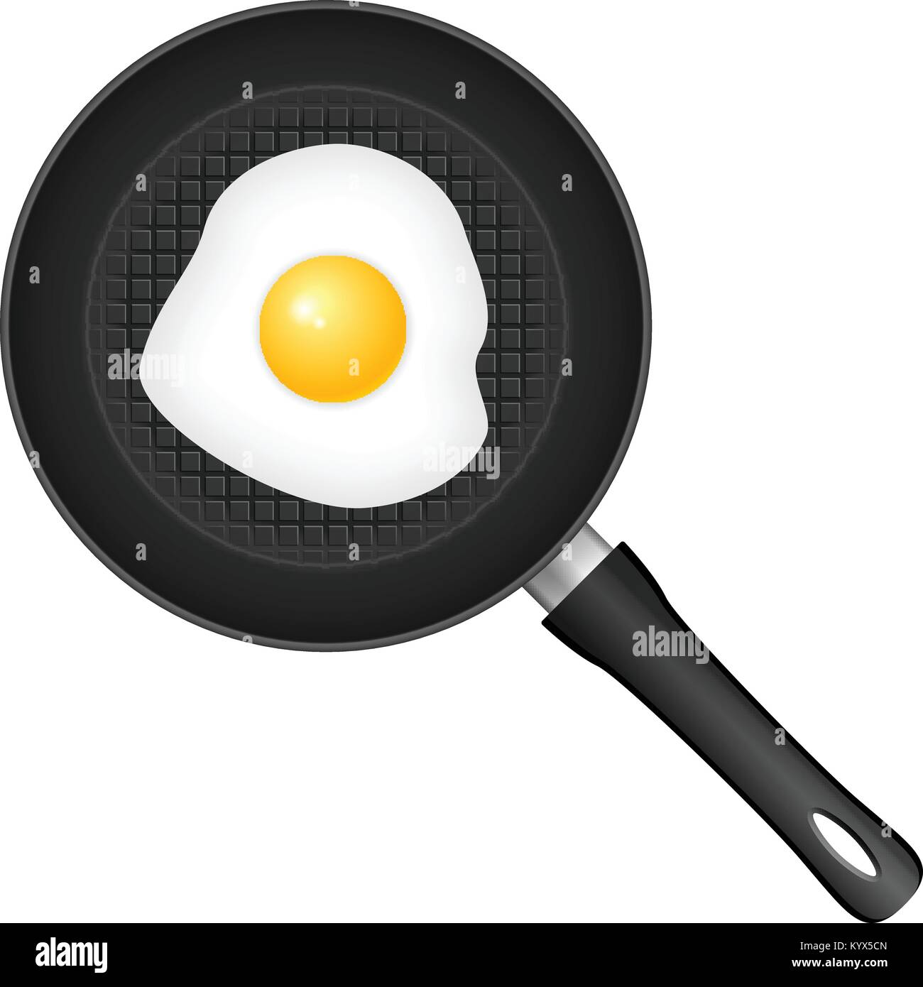 Frying egg Stock Vector Images - Alamy