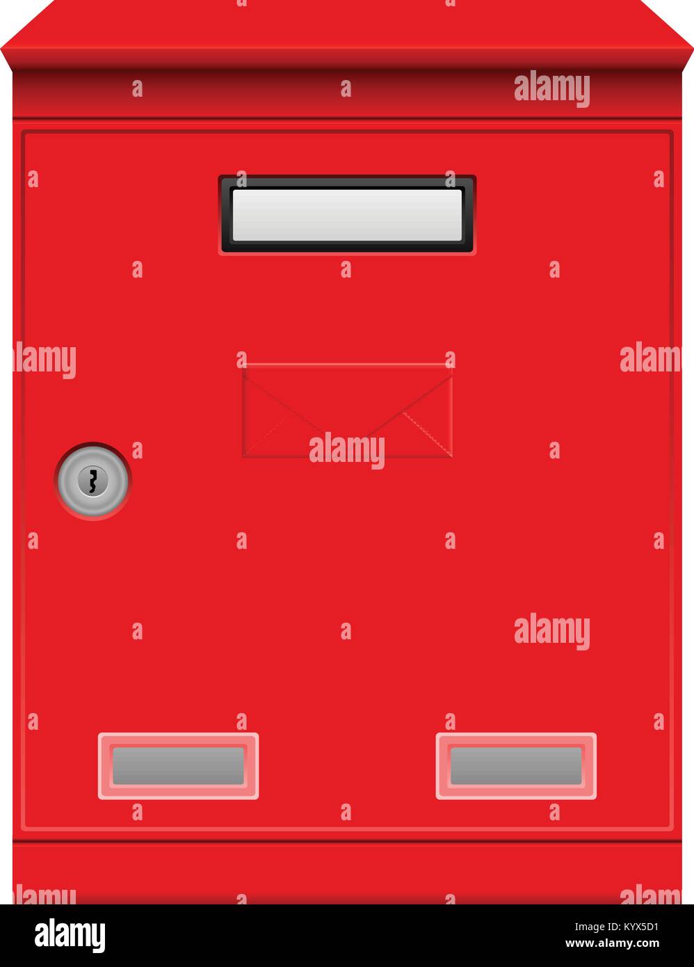 Letter box on old Stock Vector Images - Alamy