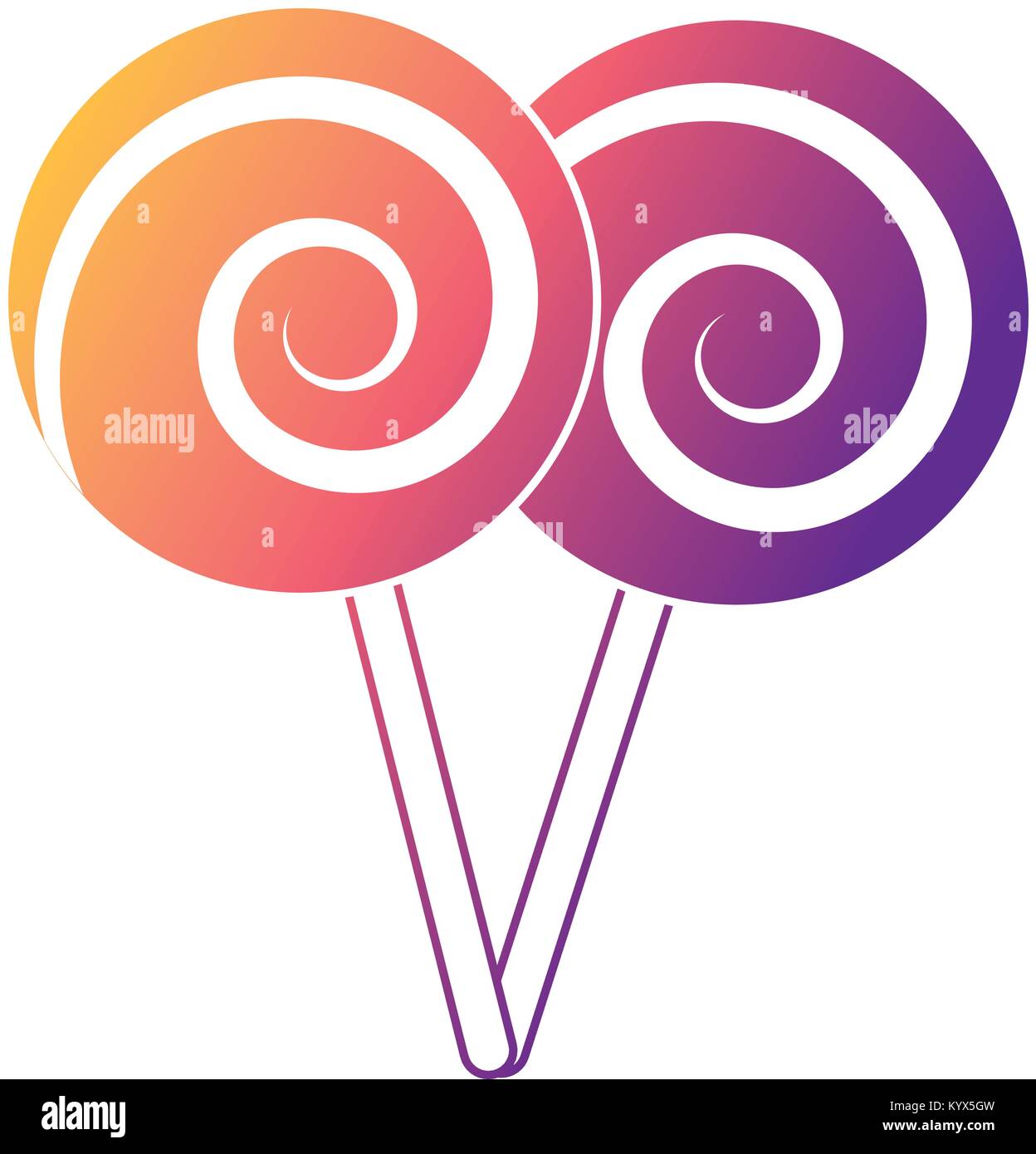 Large swirl lollipop Stock Vector Images - Alamy
