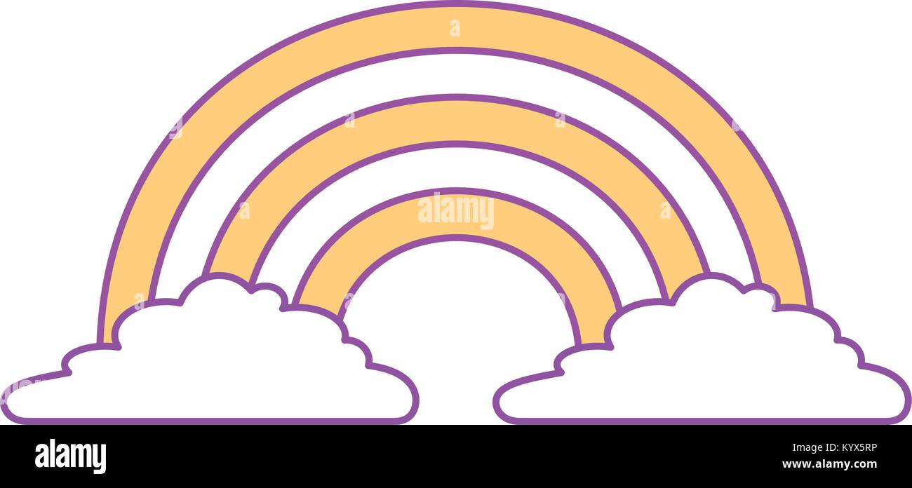 cute rainbow cloud magic fantasy image Stock Vector Image & Art - Alamy