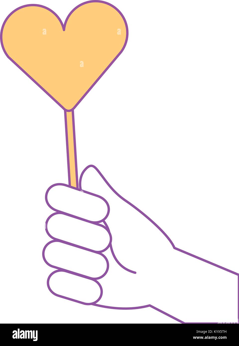 hand holding lollipop sweet candy Stock Vector Image & Art - Alamy