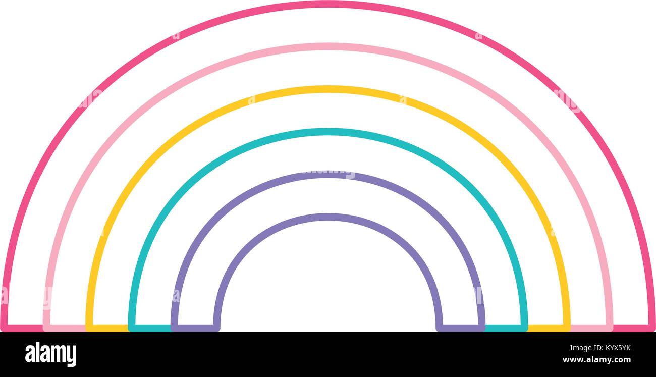 rainbow fantasy cute magic image Stock Vector Image & Art - Alamy