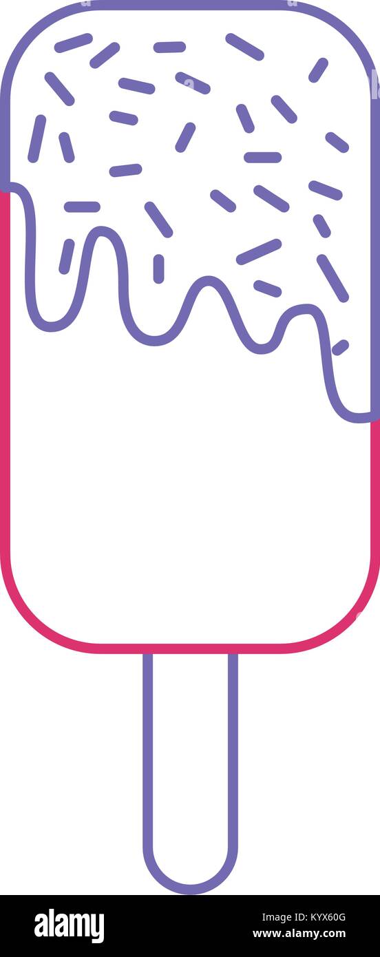 ice cream stick chips sweet icon Stock Vector Image & Art - Alamy