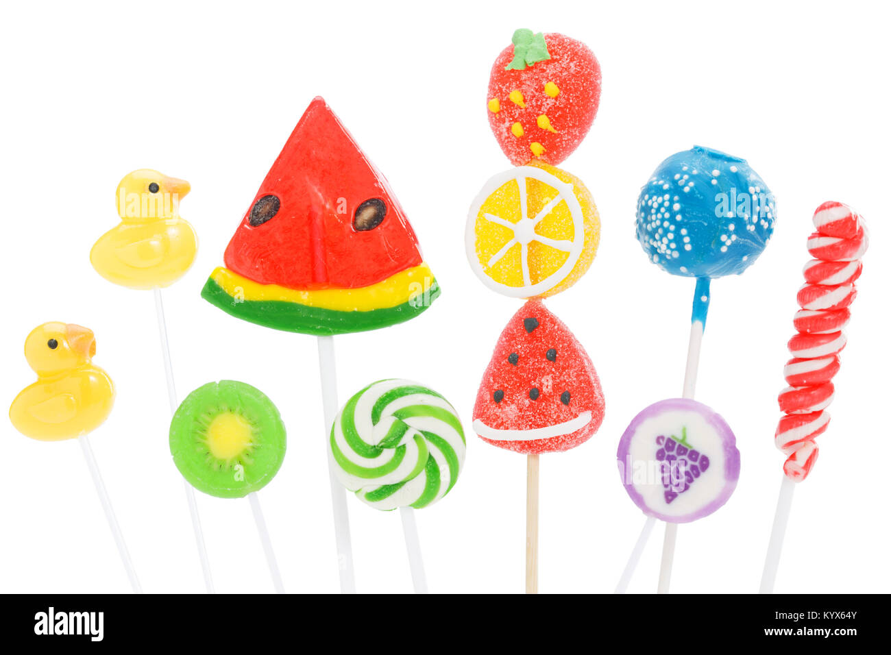 Large group of objects lollipop Cut Out Stock Images & Pictures - Alamy