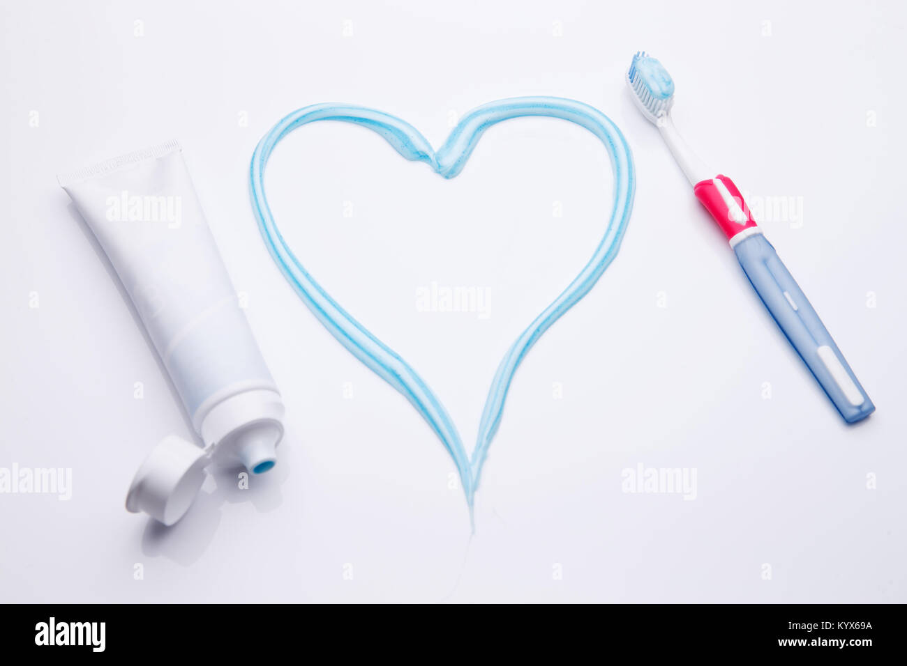 Toothbrush and toothpaste Stock Photo - Alamy