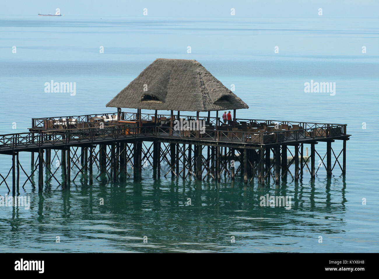 Dock jetty, Zanzibar, Hotel Sea Cliff, Tanzania Stock Photo - Alamy