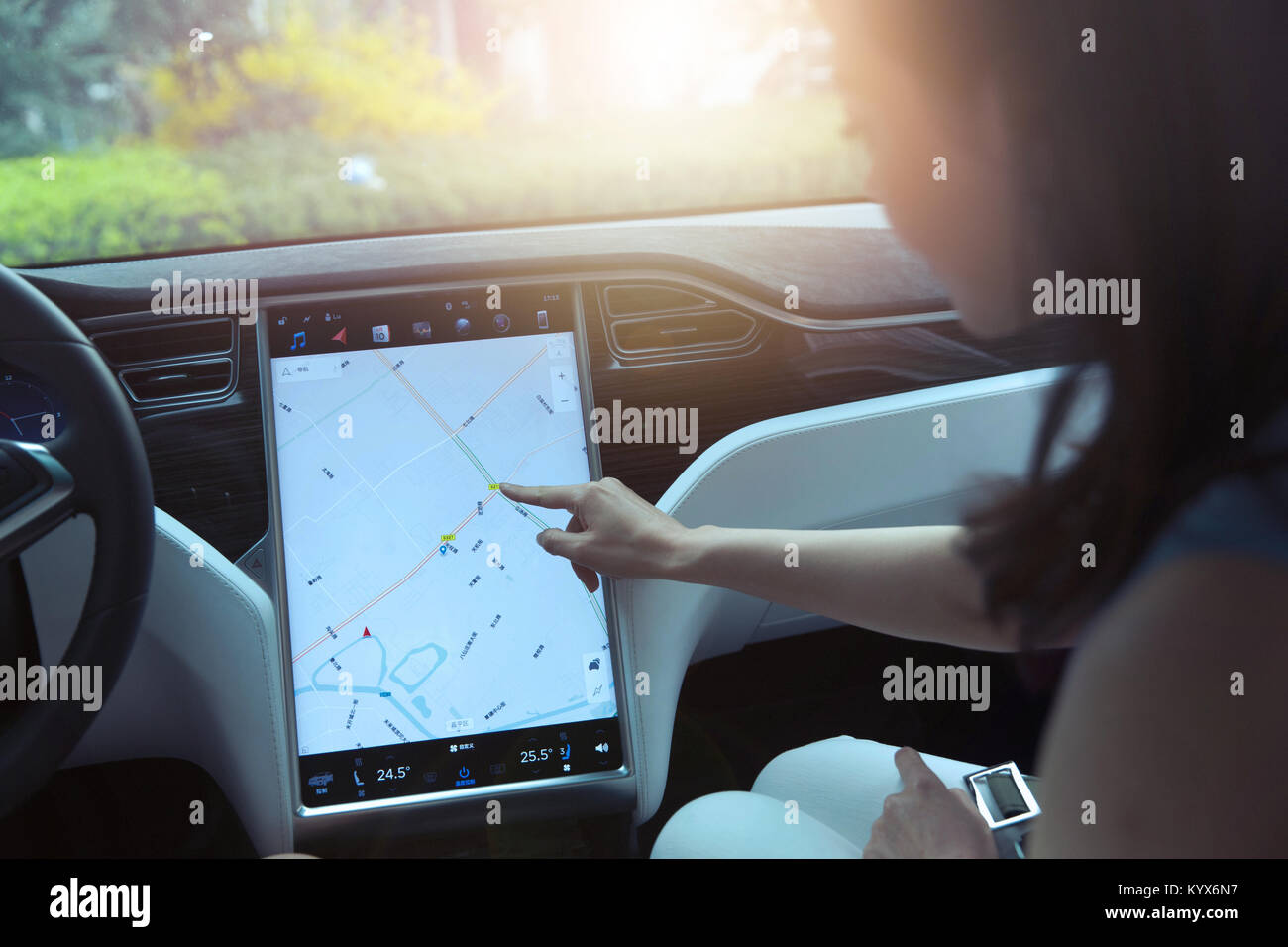 Car road navigator travel driving map hi-res stock photography and ...