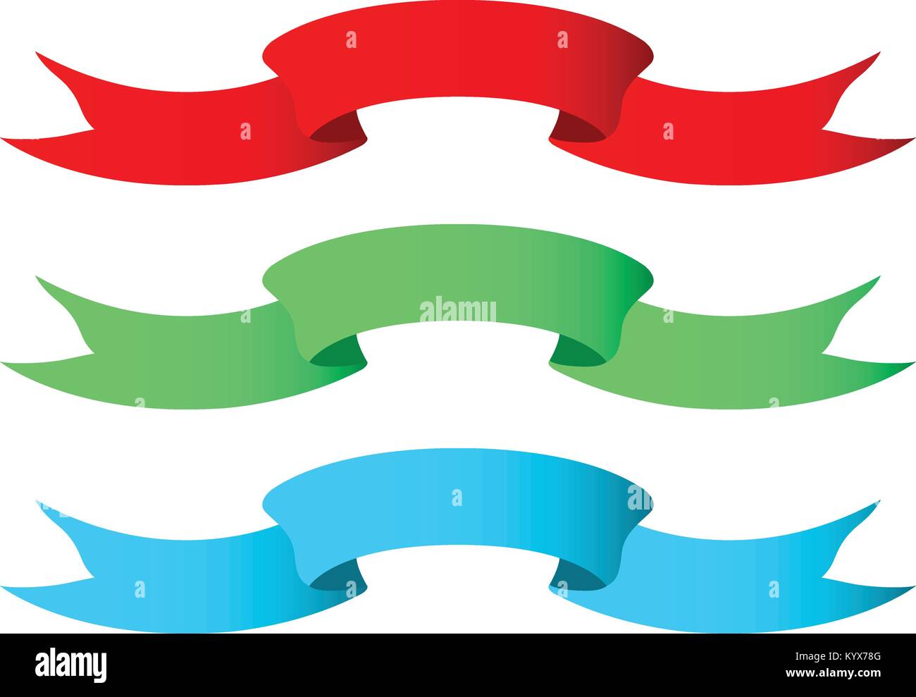 Wavy type banner - ribbon with curled ends Stock Vector Image & Art - Alamy