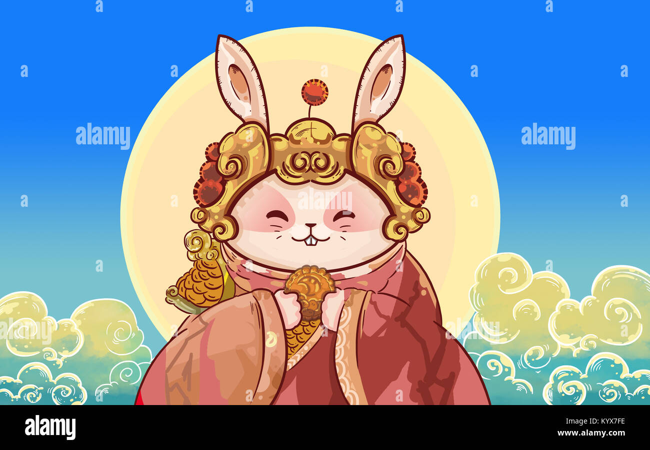 Mid autumn rabbit hi-res stock photography and images - Alamy