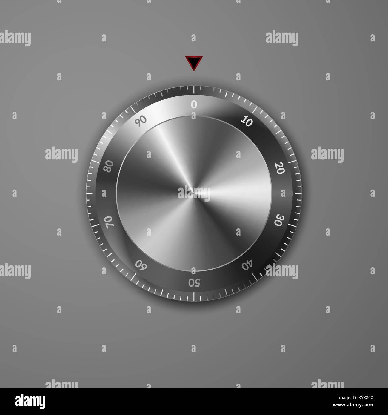 Realistic combination lock. Safe door illustration with dial code Stock ...