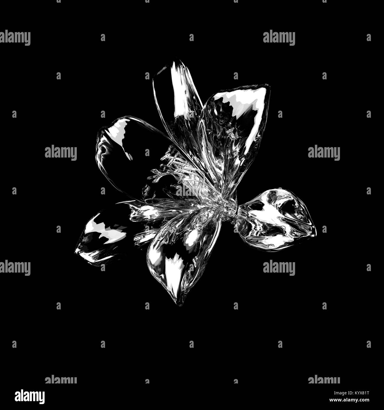 Computer graphics flower Stock Photo - Alamy