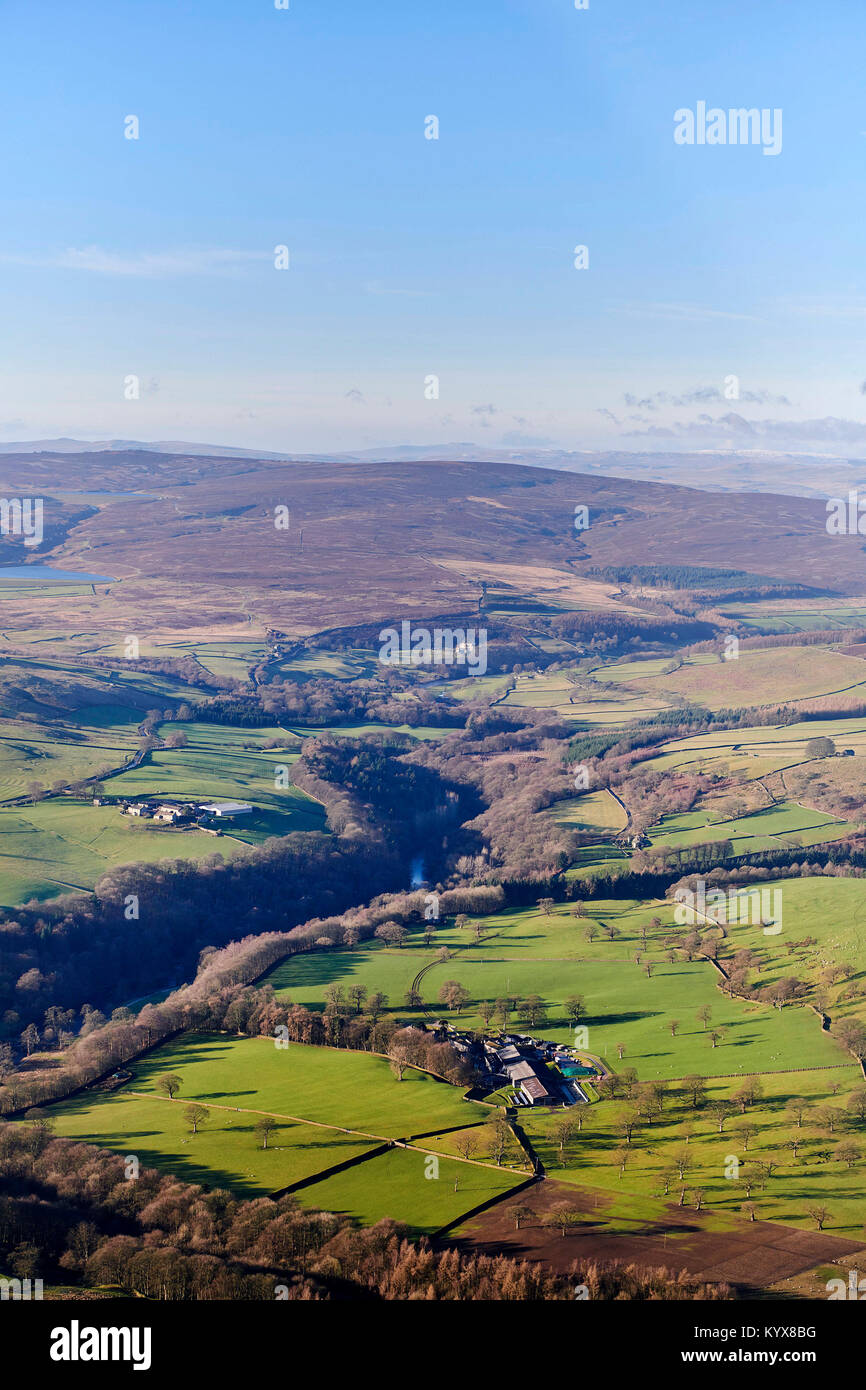 An aerial view of the yorkshire dales hi-res stock photography and ...