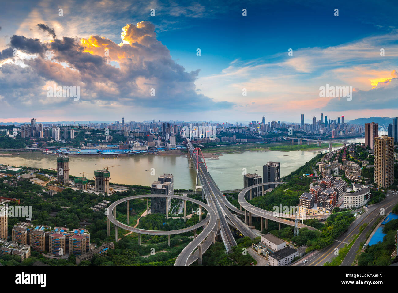 Architectural scenery of Chongqing Stock Photo - Alamy