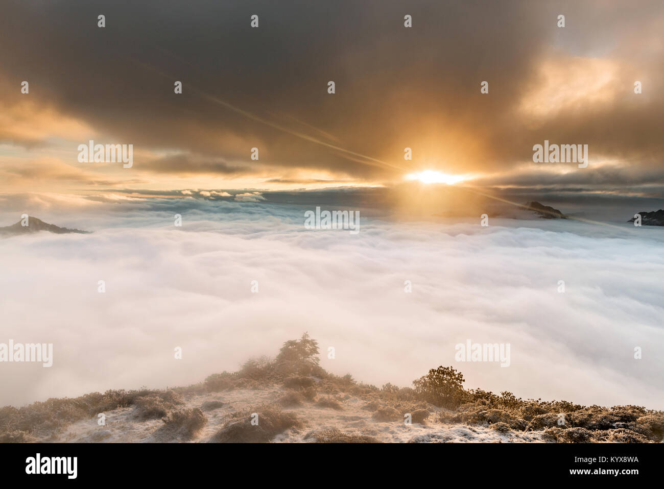 Sichuan Plateau snow scenery Stock Photo - Alamy