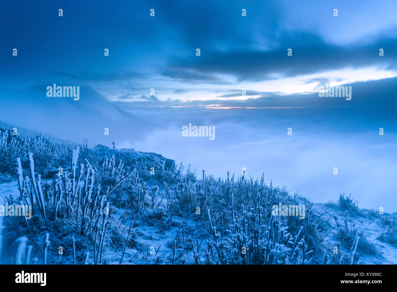 Sichuan Plateau snow scenery Stock Photo - Alamy