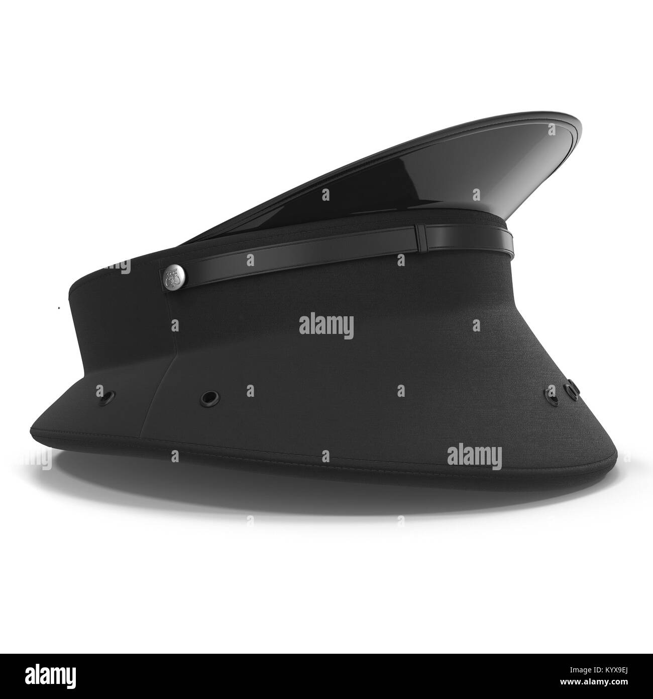 Black police cap Black and White Stock Photos & Images - Alamy