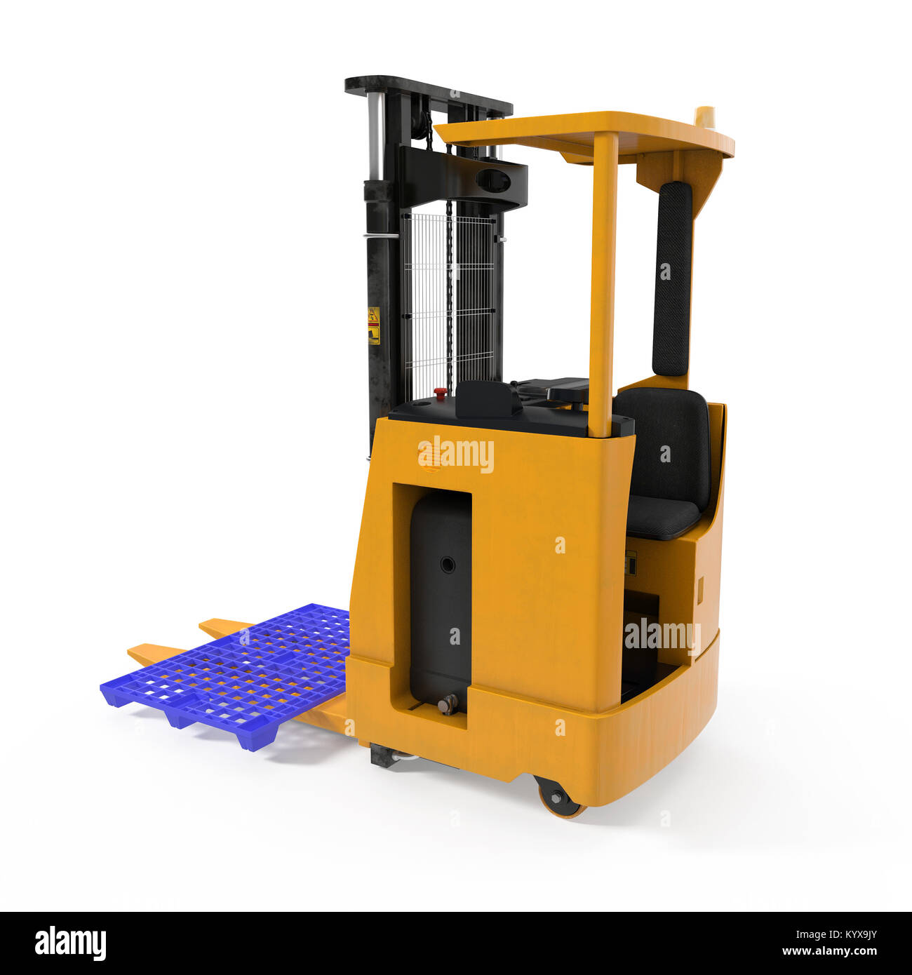 Forklift pallet stacker Cut Out Stock Images & Pictures - Alamy