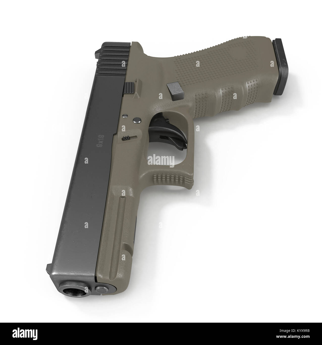 Illustration semi automatic pistol hi-res stock photography and images ...