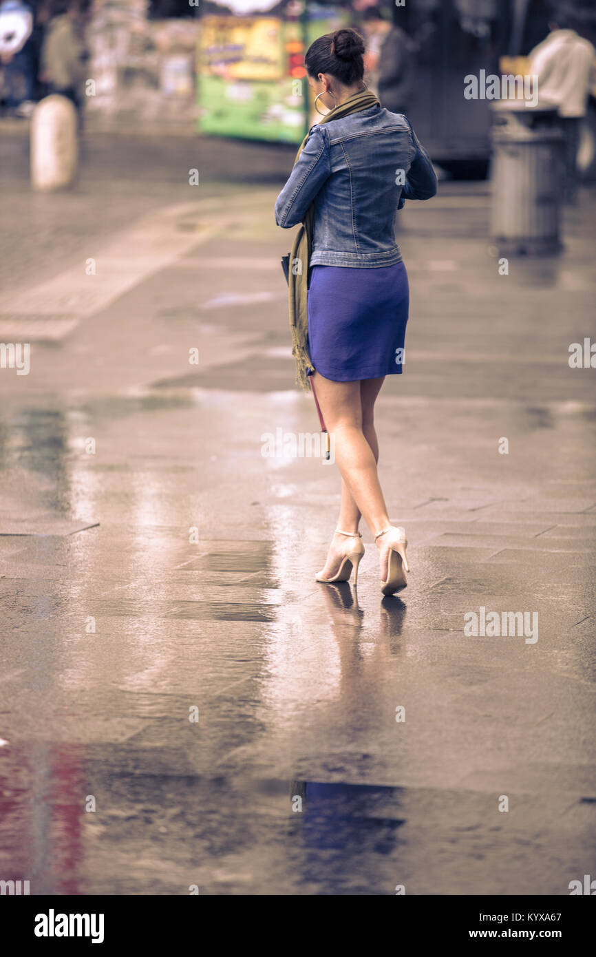 Woman Heels Puddle High Resolution Stock Photography and Images - Alamy