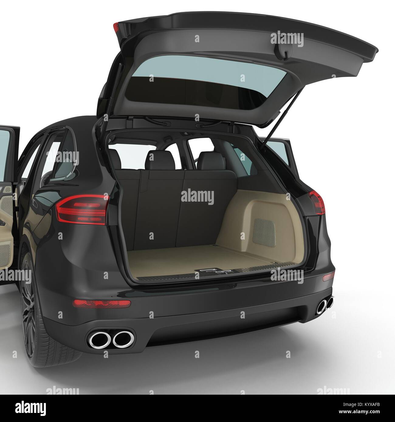 Suv isolated on white, trunk hi-res stock photography and images - Alamy