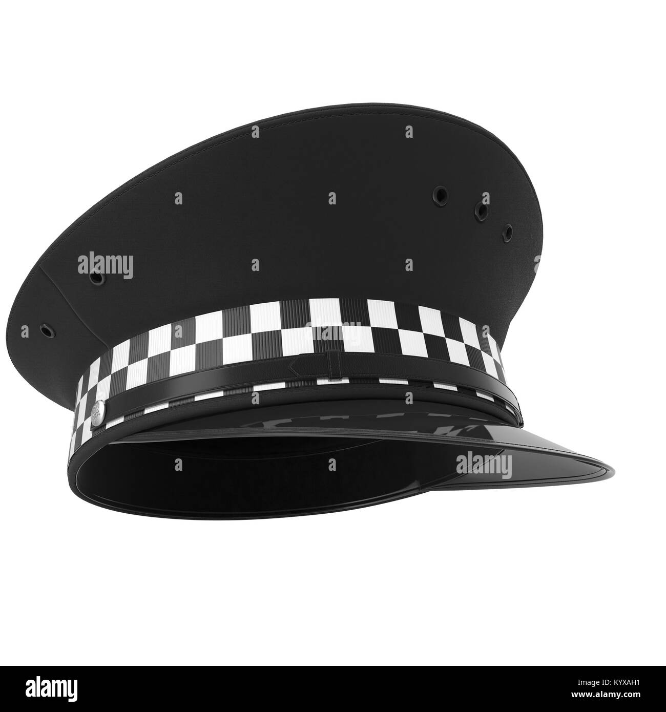 British police hat Black and White Stock Photos & Images - Alamy