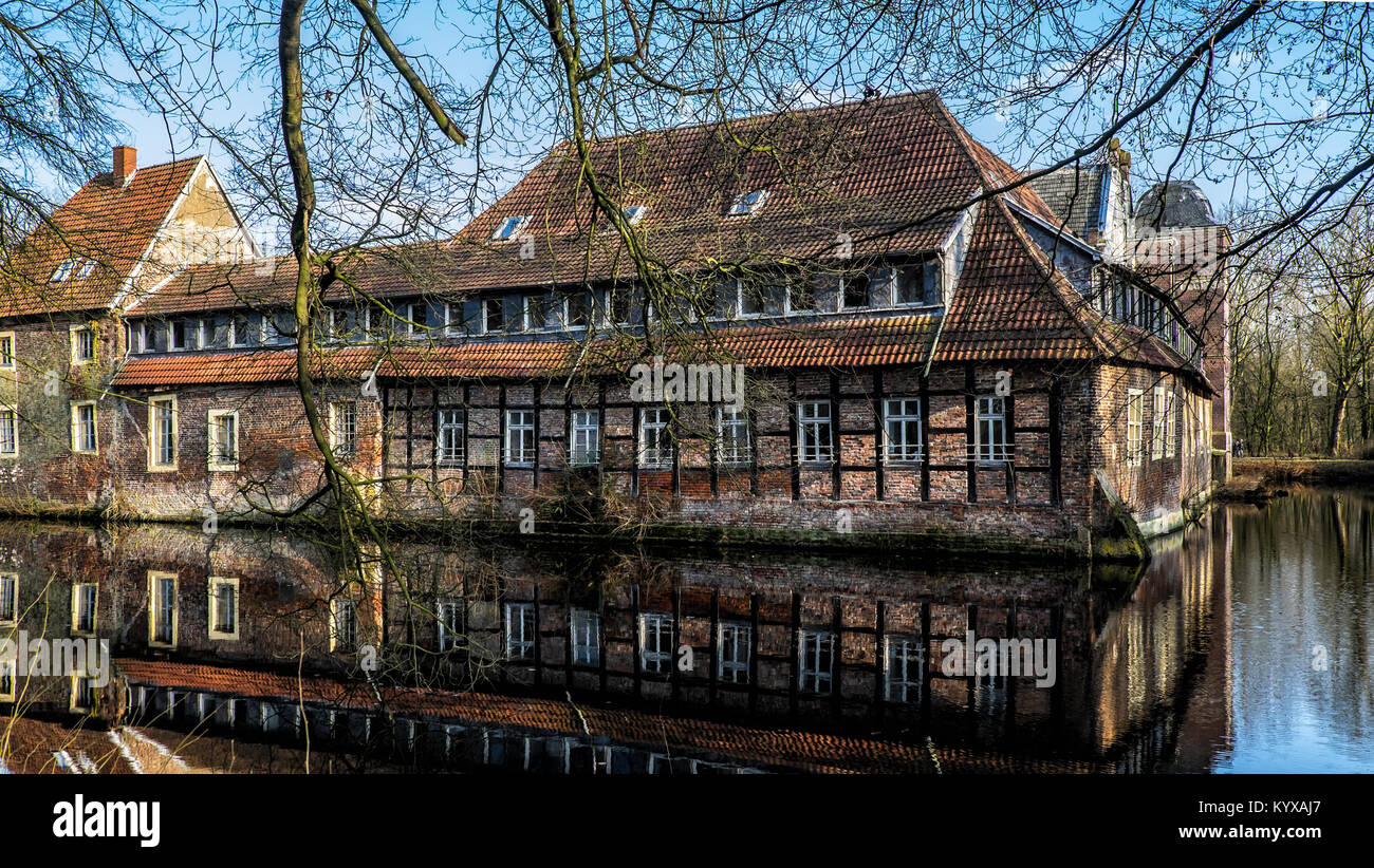Senden, Coesfeld, Münsterland December 2017 - Watercastle Wasserschloss ...