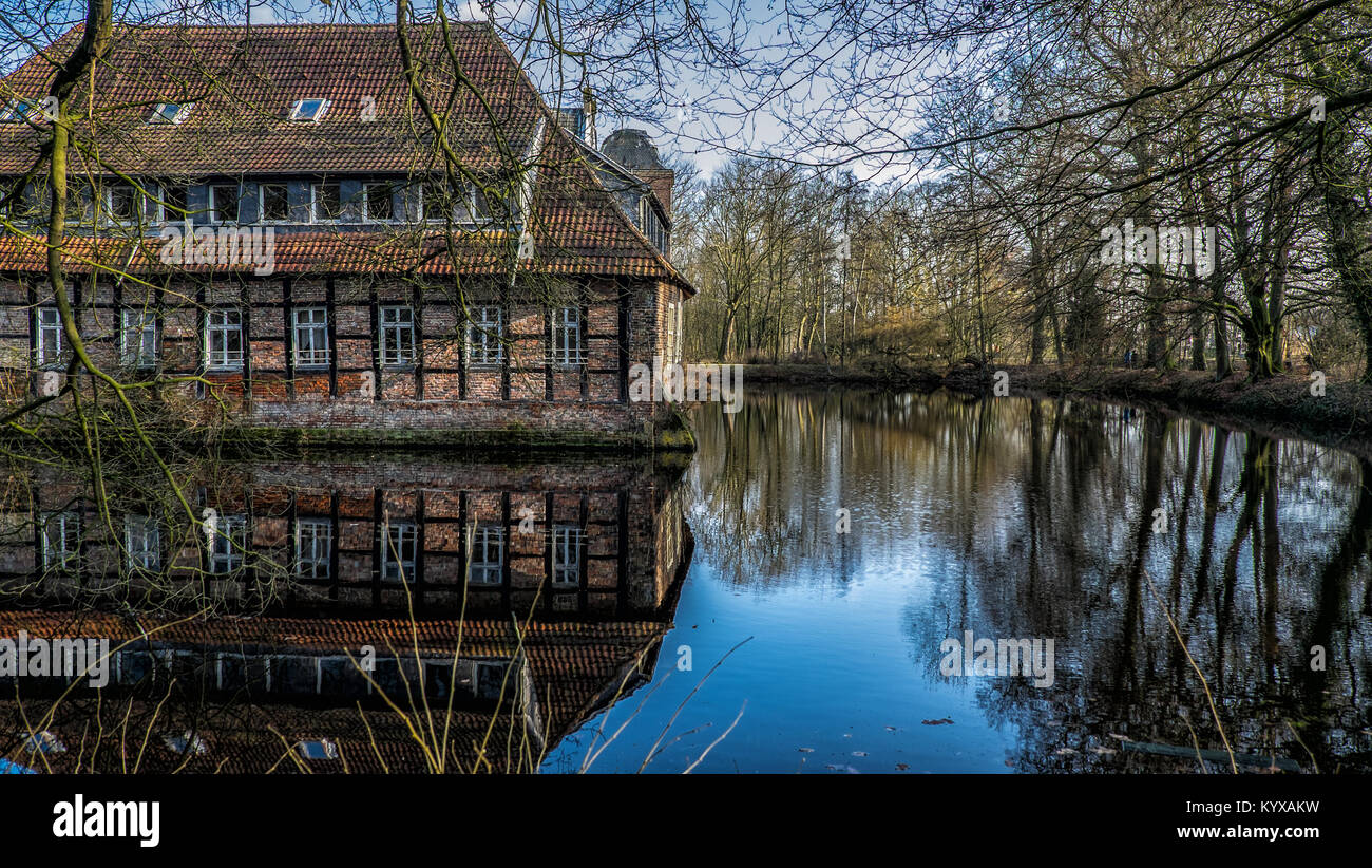 Senden, Coesfeld, Münsterland December 2017 - Watercastle Wasserschloss ...