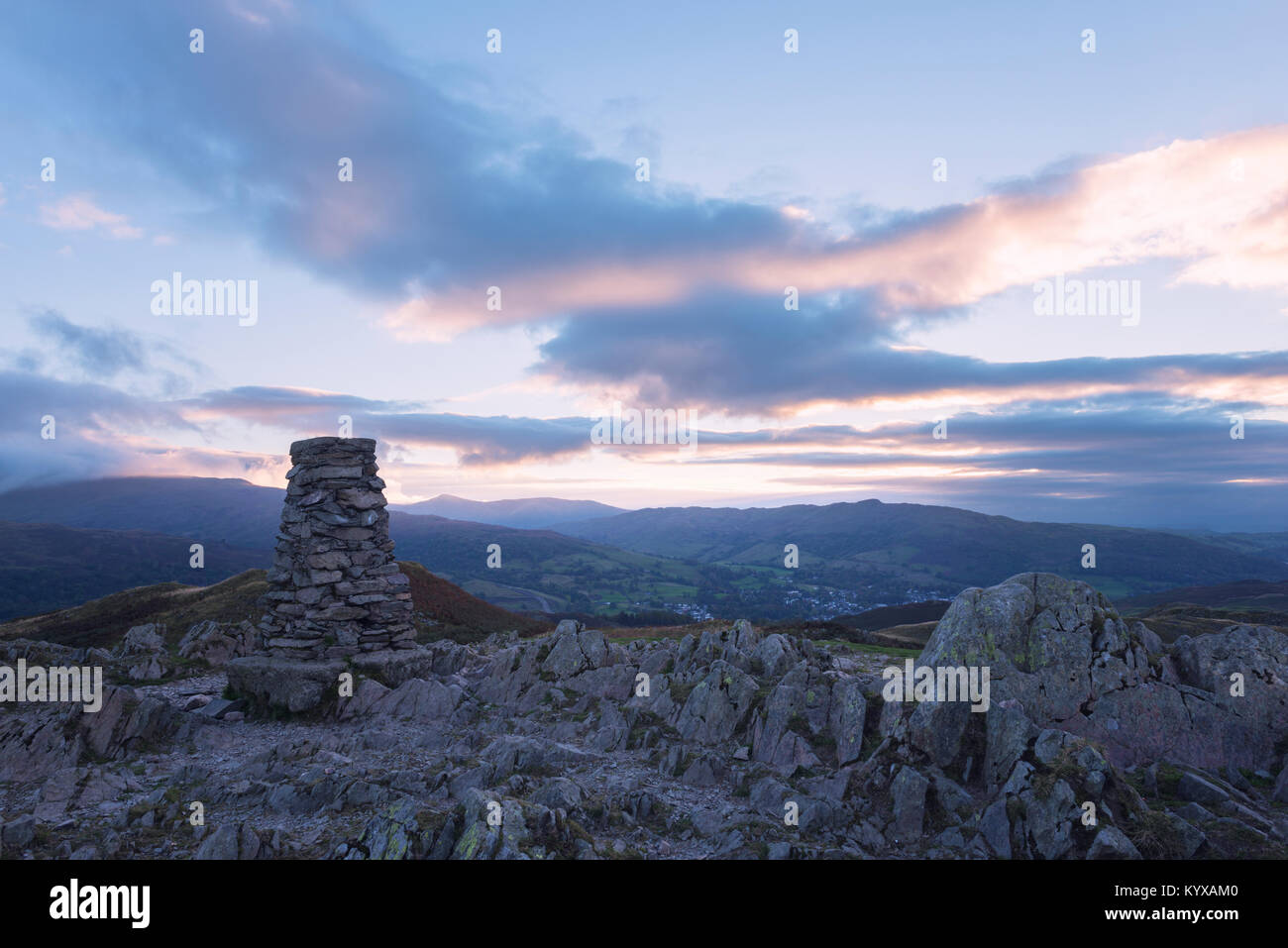 Trig point and map hi-res stock photography and images - Alamy