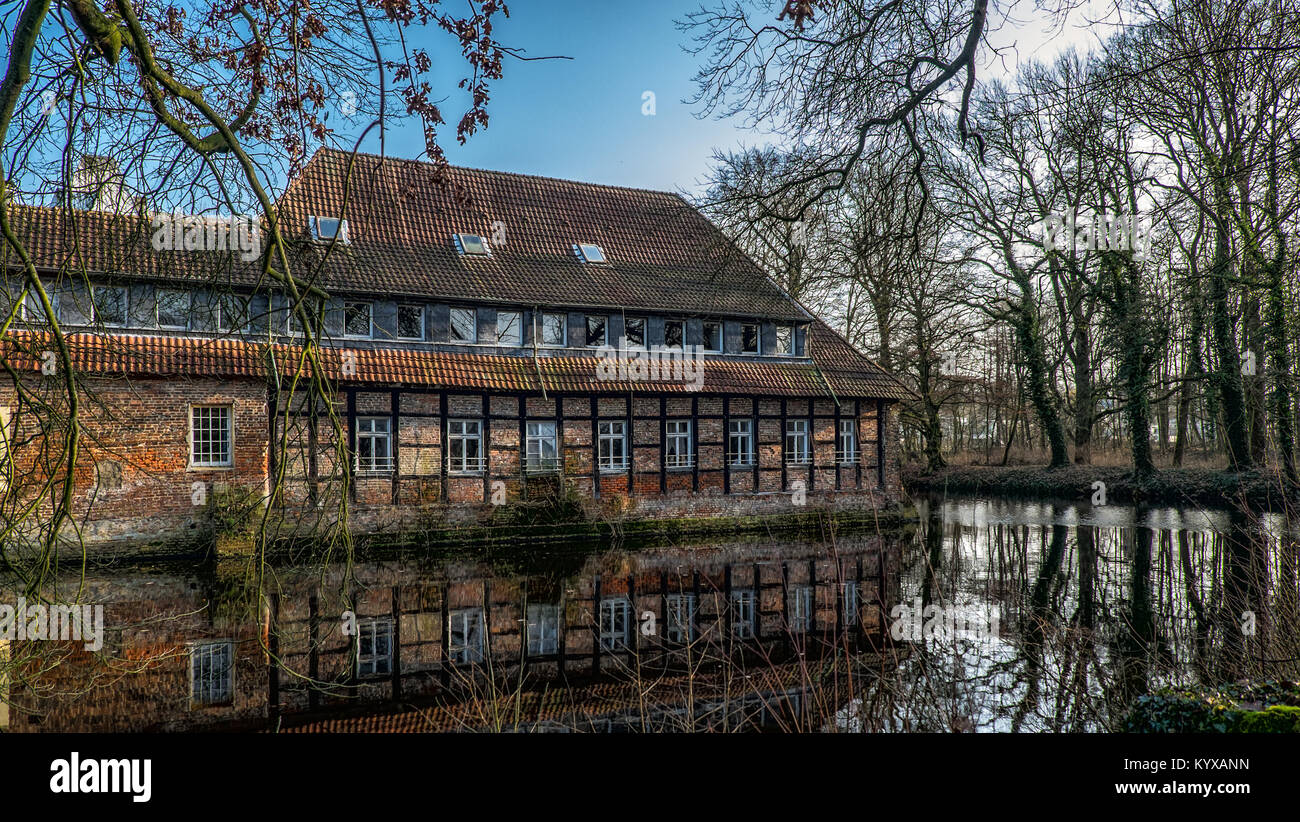 Senden, Coesfeld, Münsterland December 2017 - Watercastle Wasserschloss ...