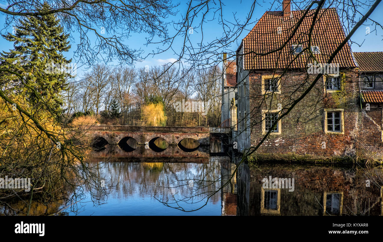 Senden, Coesfeld, Münsterland December 2017 - Watercastle Wasserschloss ...