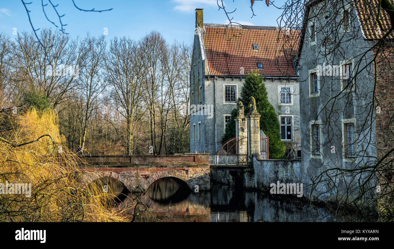 Senden, Coesfeld, Münsterland December 2017 - Watercastle Wasserschloss ...