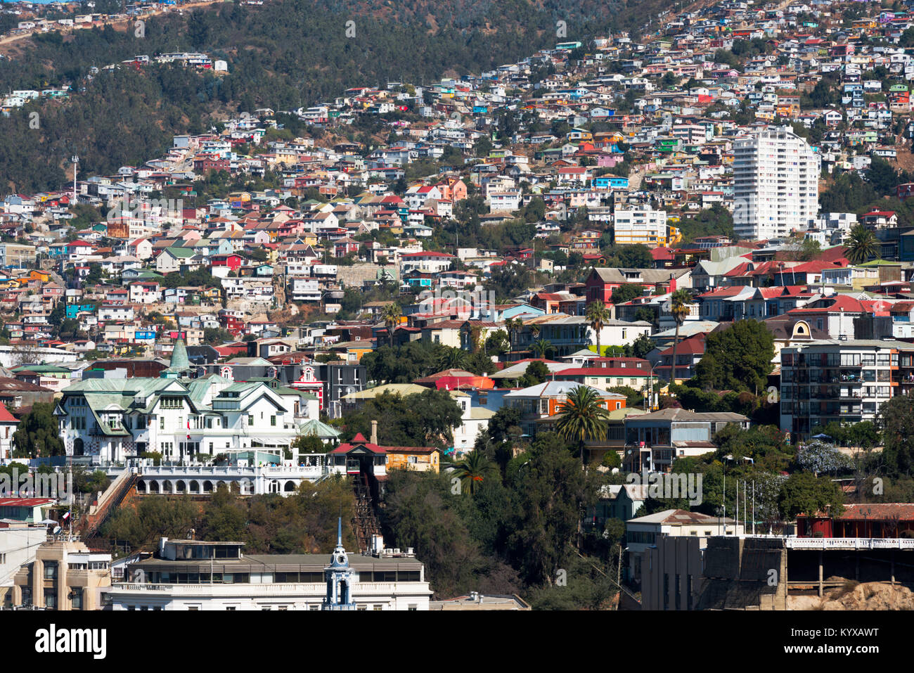 Valparaiso chile aerial hi-res stock photography and images - Alamy
