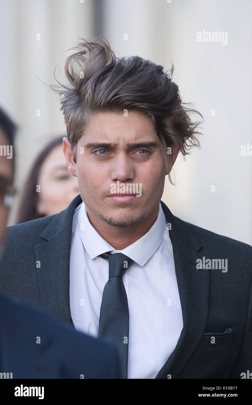 Worcestershire cricketer Alex Hepburn arriving at Worcester Crown Court ...