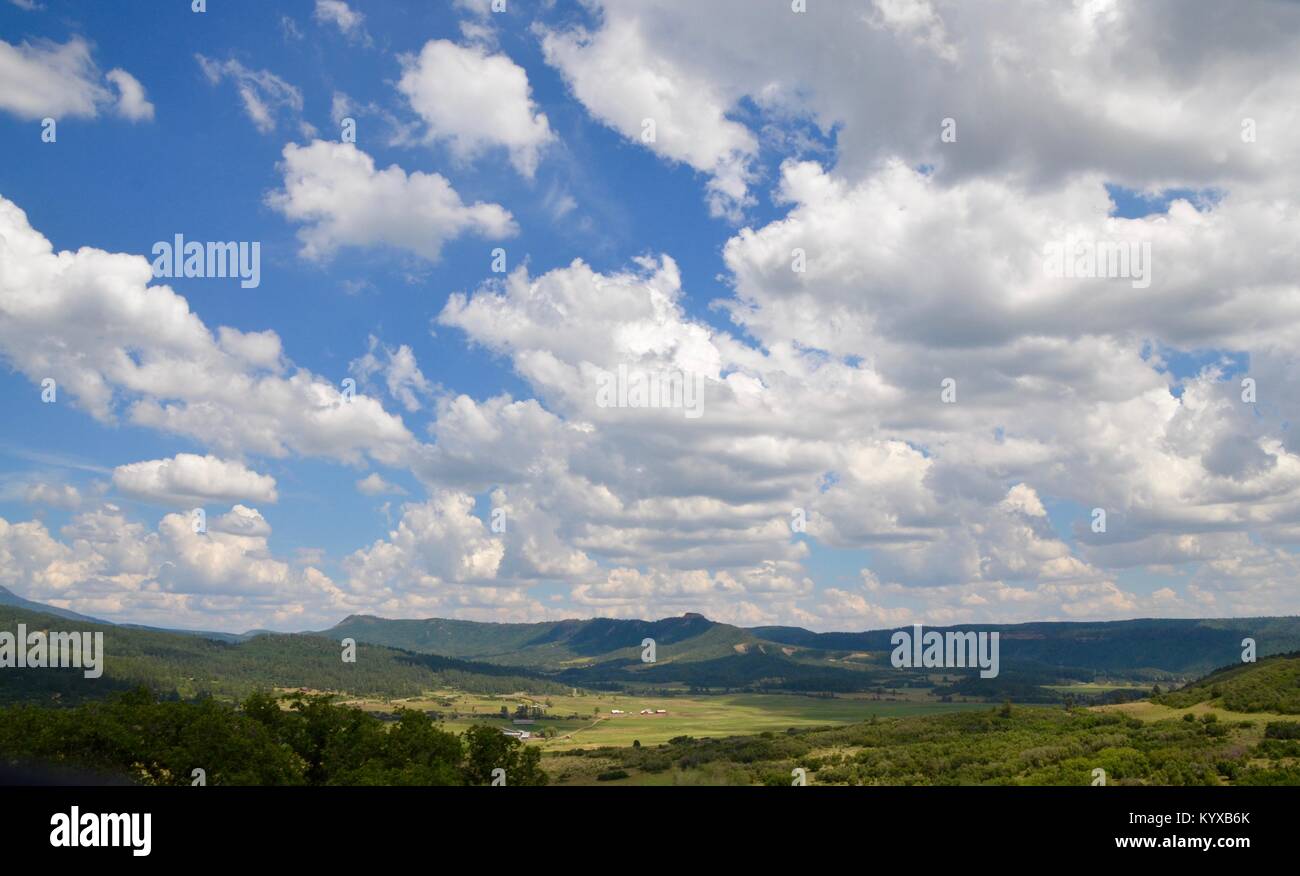 rolling countryside of san juan national forest colorado near durango ...