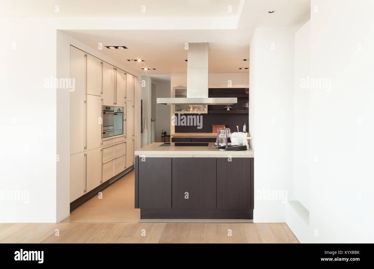 beautiful interiors of a modern house, domestic kitchen Stock Photo - Alamy