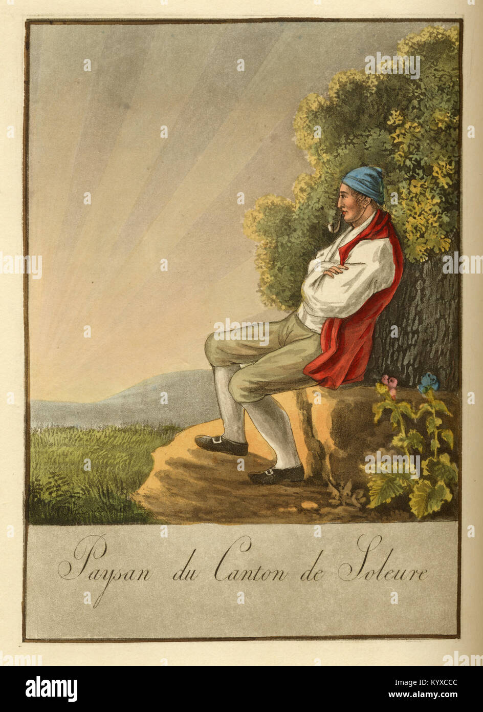 Paysanne du Canton de Schwytz Stock Photo - Alamy