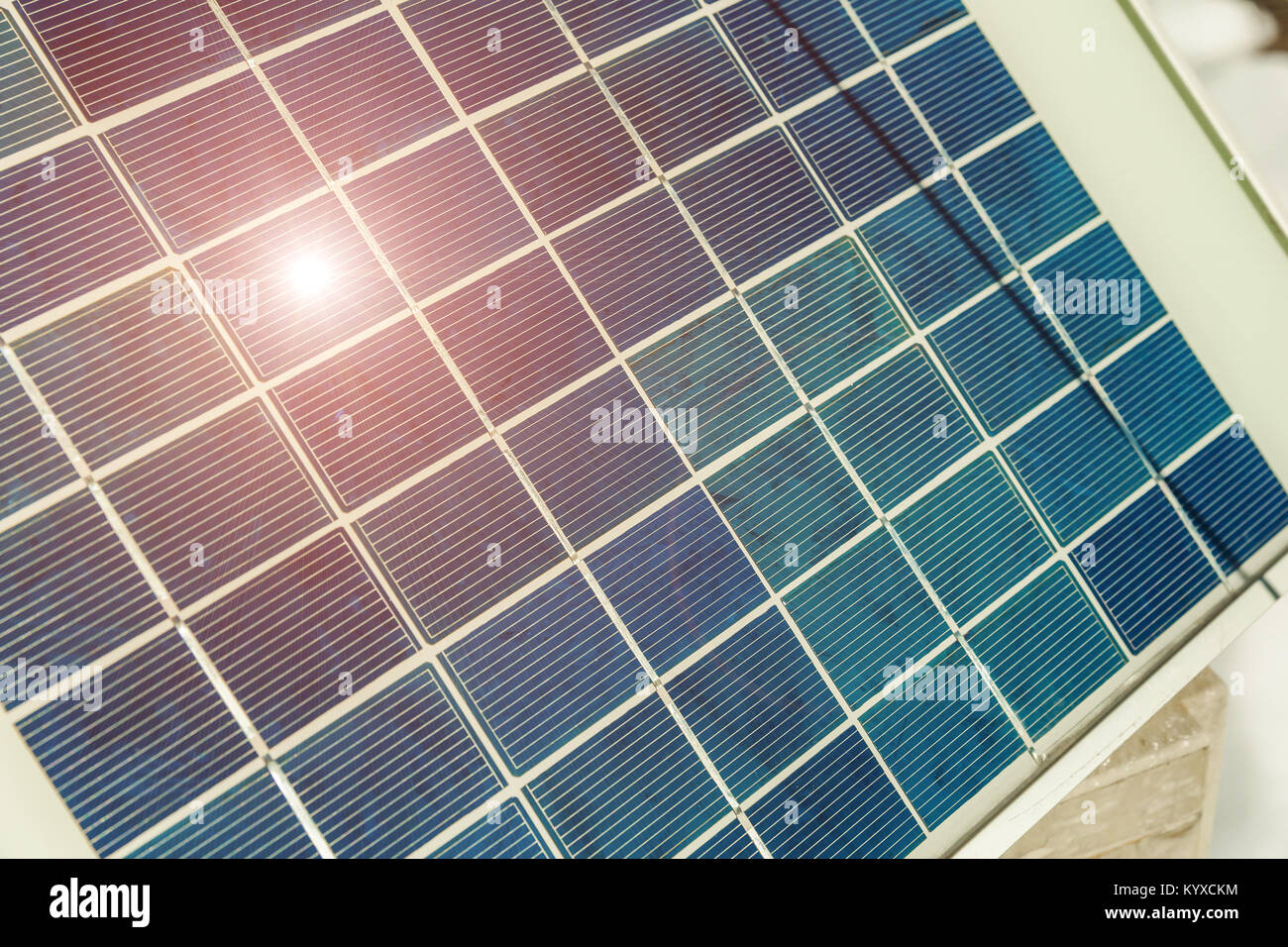 solar photovoltaic panel close up blue color Stock Photo - Alamy